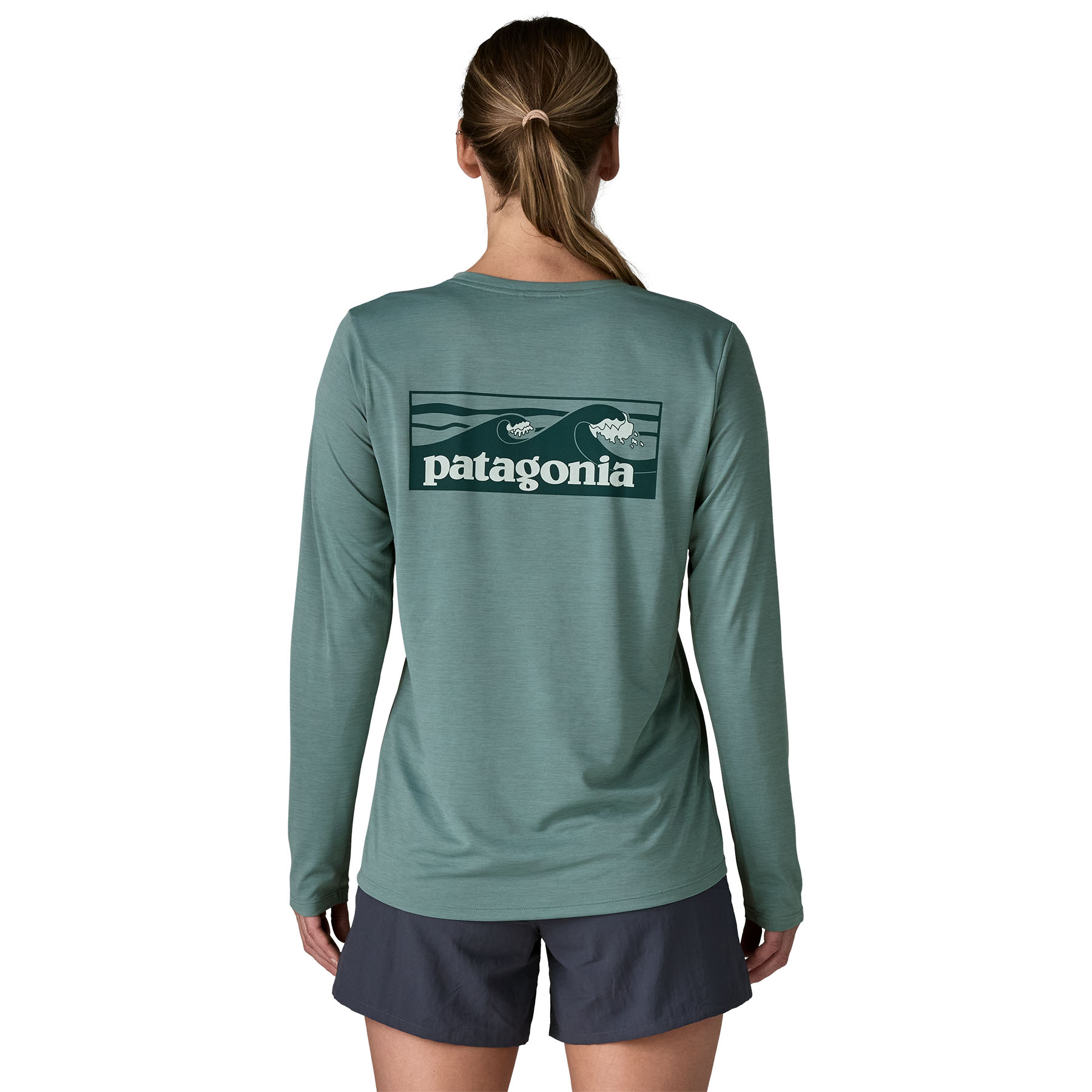 Patagonia Long Sleeved Capilene Cool Daily Shirt - Boardshort Logo W's ...