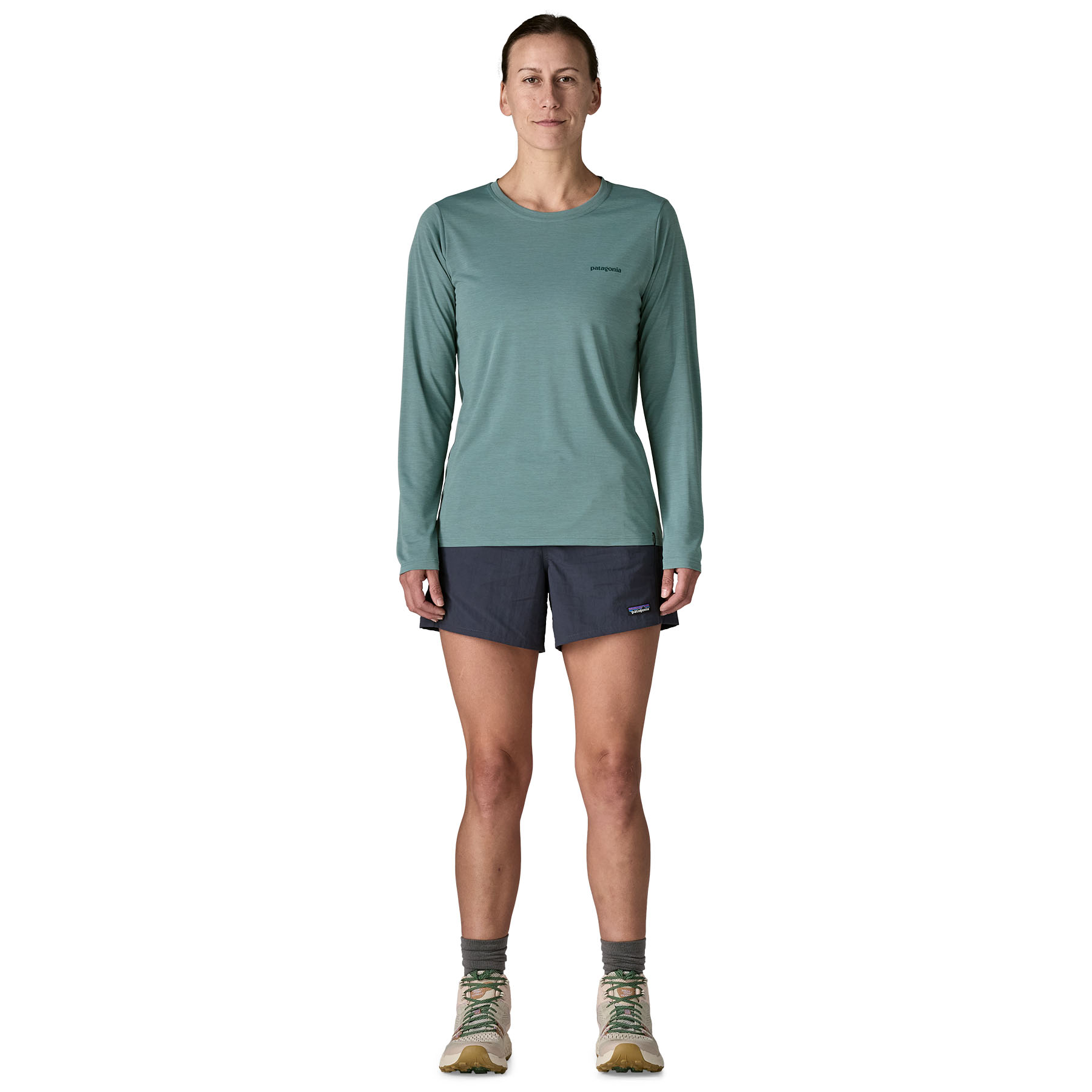 Patagonia Long Sleeved Capilene Cool Daily Shirt - Boardshort Logo W's ...